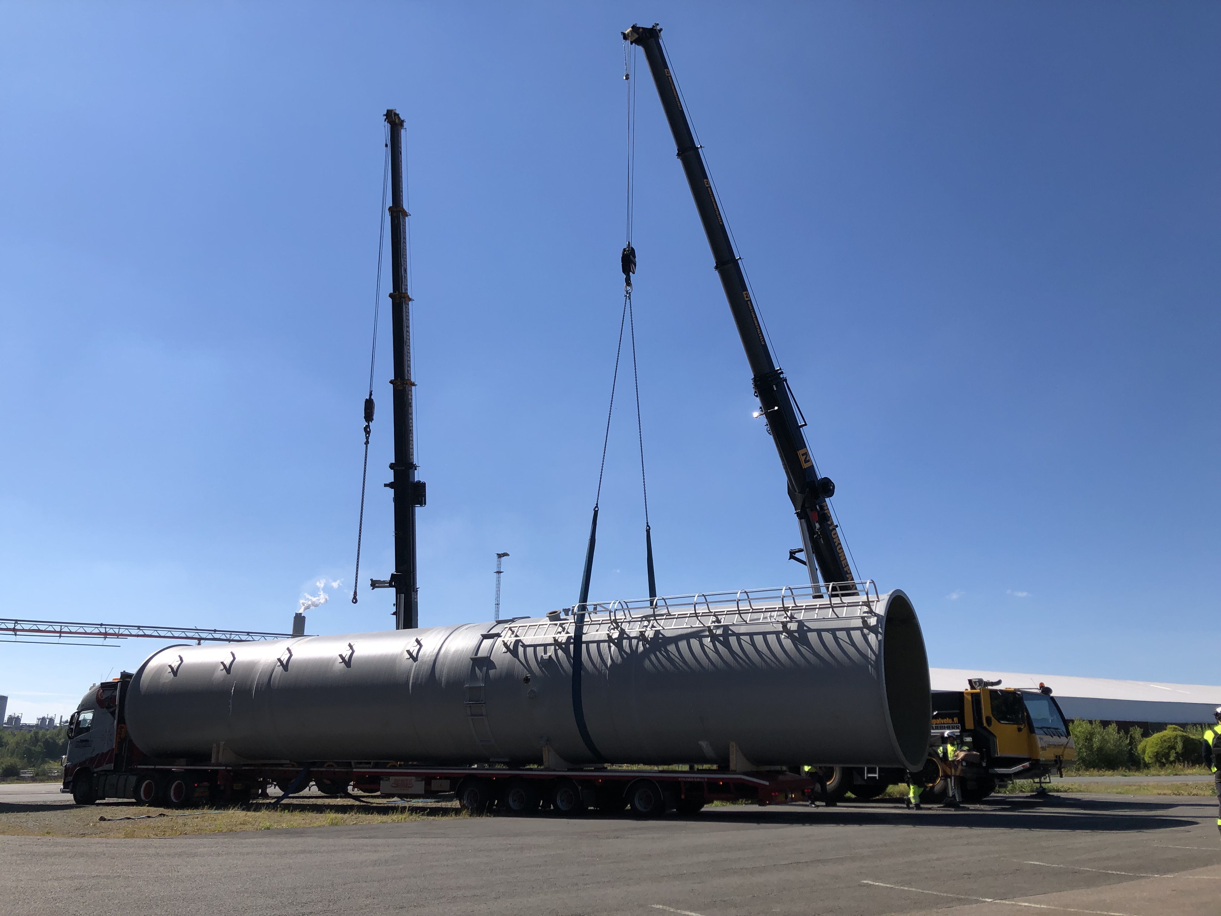 Stack replacement underway at the Rauman Biovoima power plant