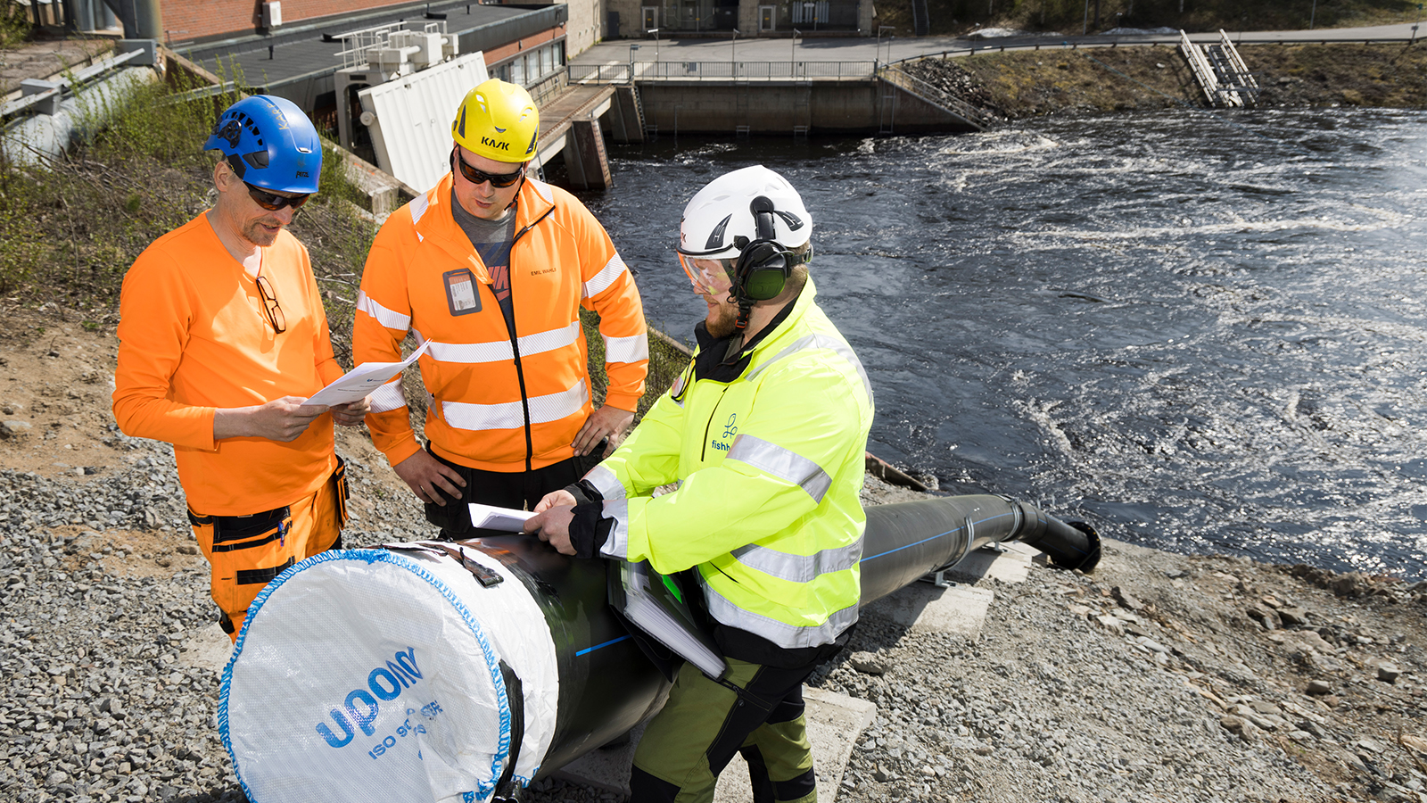 Installation of the Fishheart-fishway at the Raasakka power plant